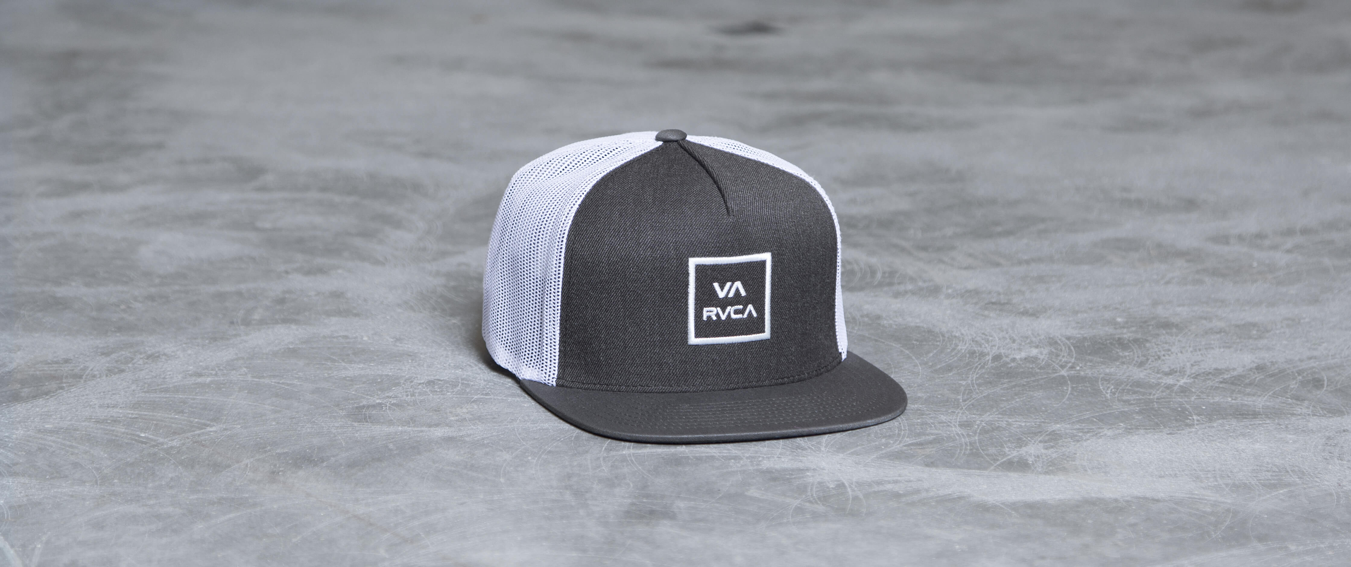 RVCA All The Way Trucker Hat - Men's Hats in Charcoal | Buckle