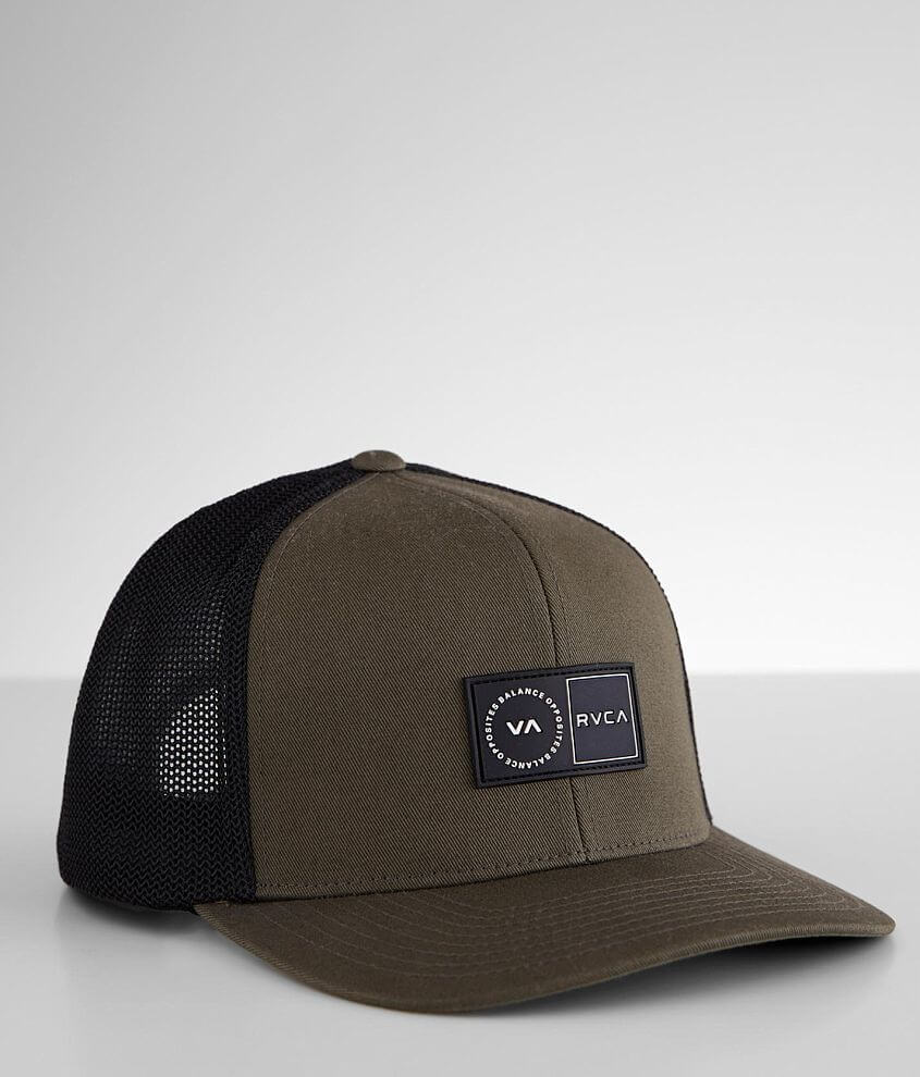 RVCA Platform II 110 Flexfit Trucker Hat - Men's Hats in Olive | Buckle