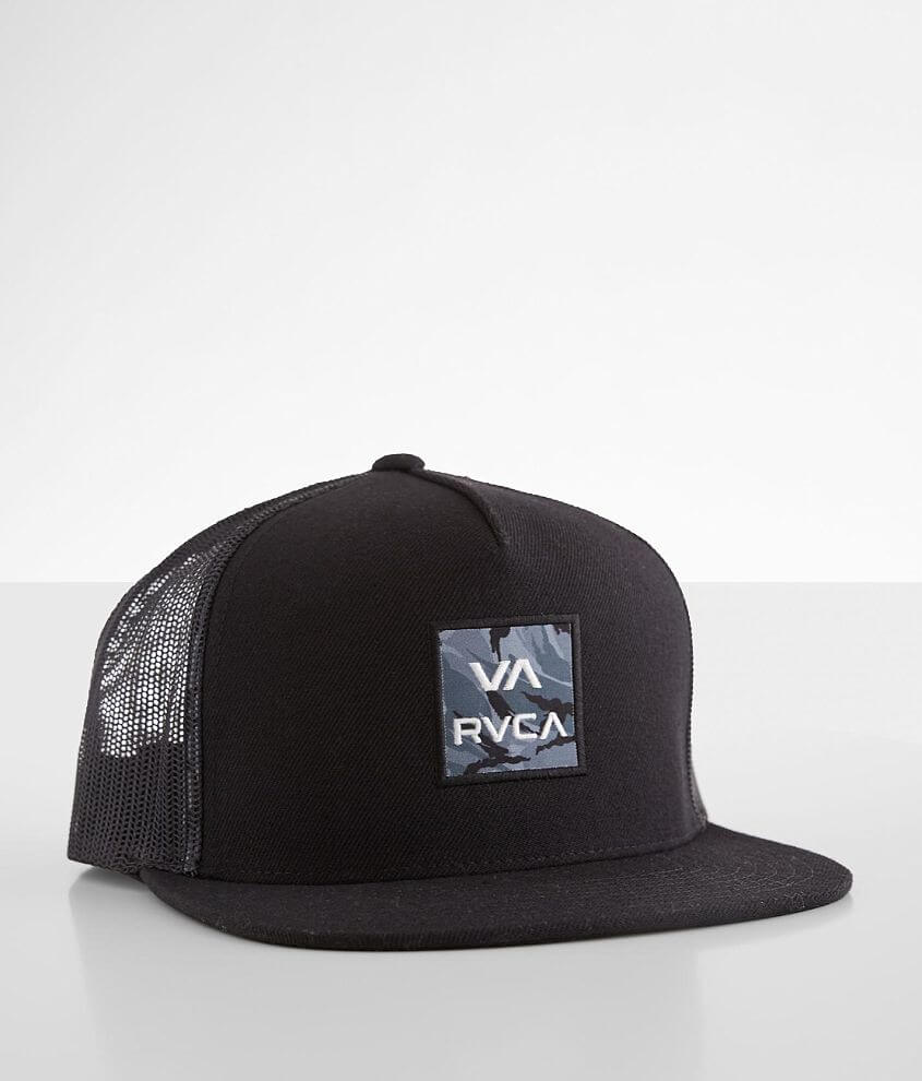 RVCA VA Camo Trucker Hat - Men's Hats in Black | Buckle