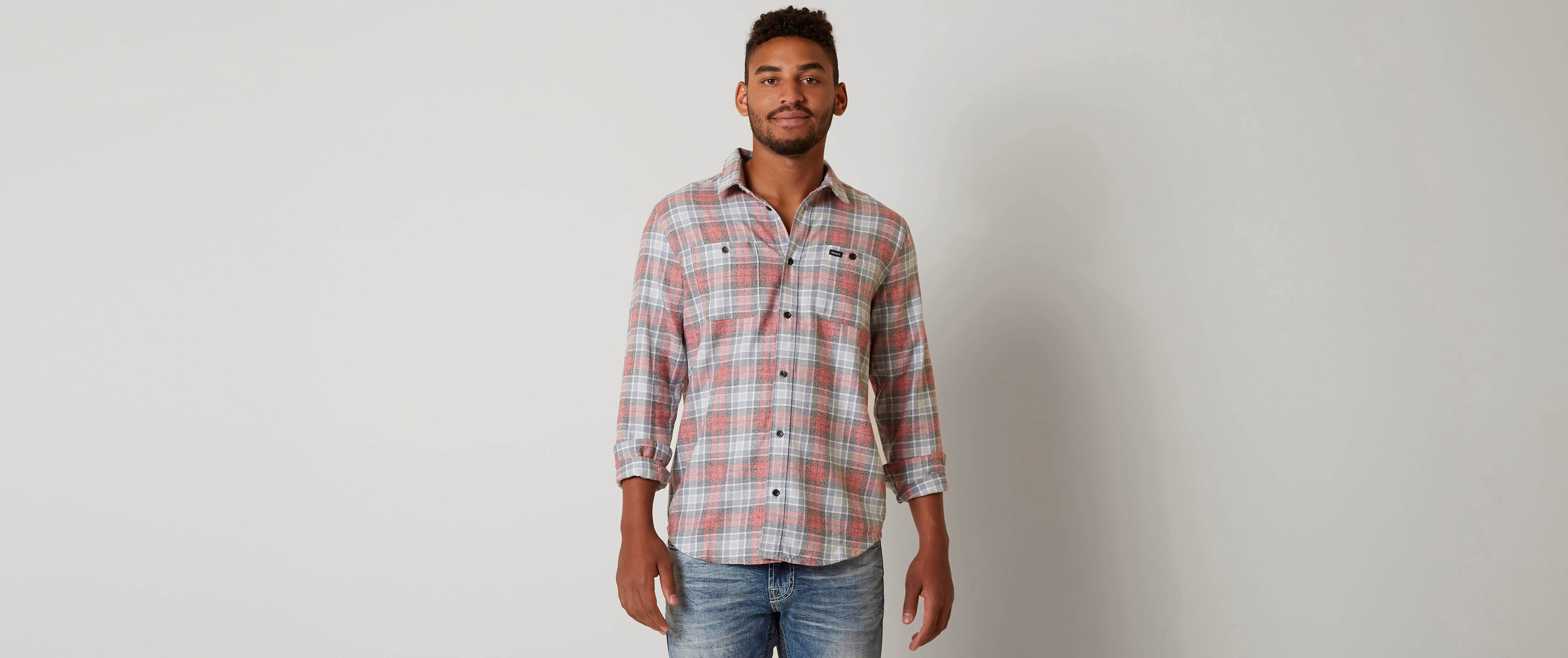 RVCA Diffusion Shirt - Men's Shirts in Pirate Black | Buckle