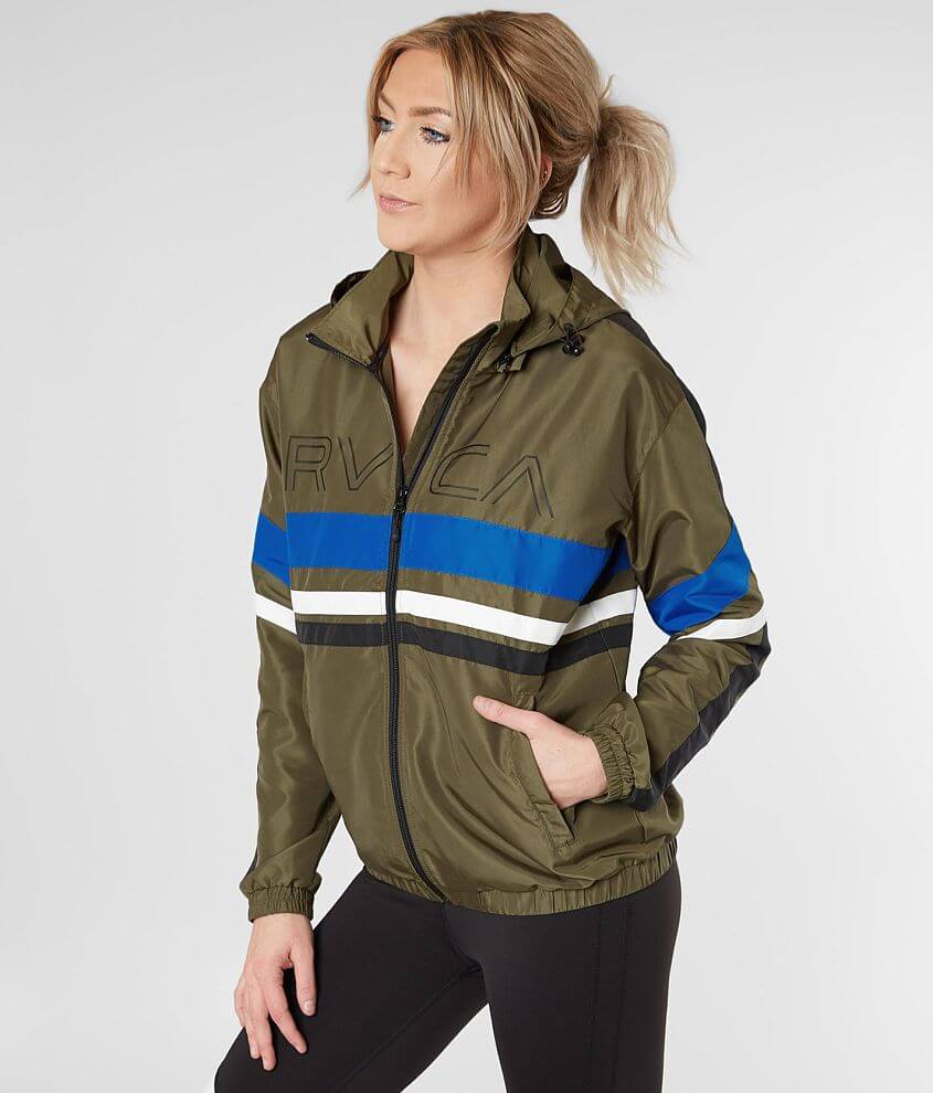 RVCA Team Color Block Jacket - Women's Coats/Jackets in Olive | Buckle