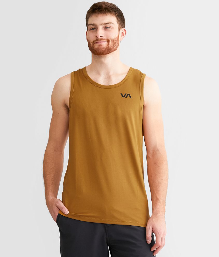 RVCA Sport Vent Tank Top - Men's Tank Tops in Tumeric | Buckle