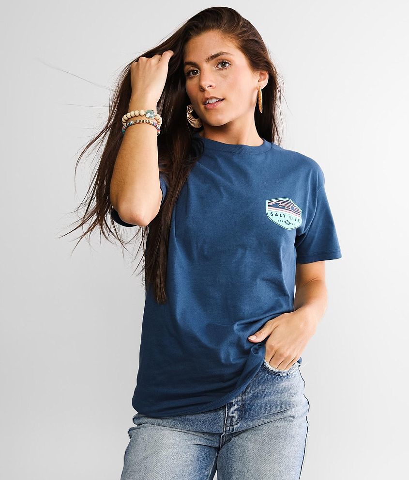 Salt Life The Flash T-Shirt - Women's T-Shirts in Washed Navy | Buckle