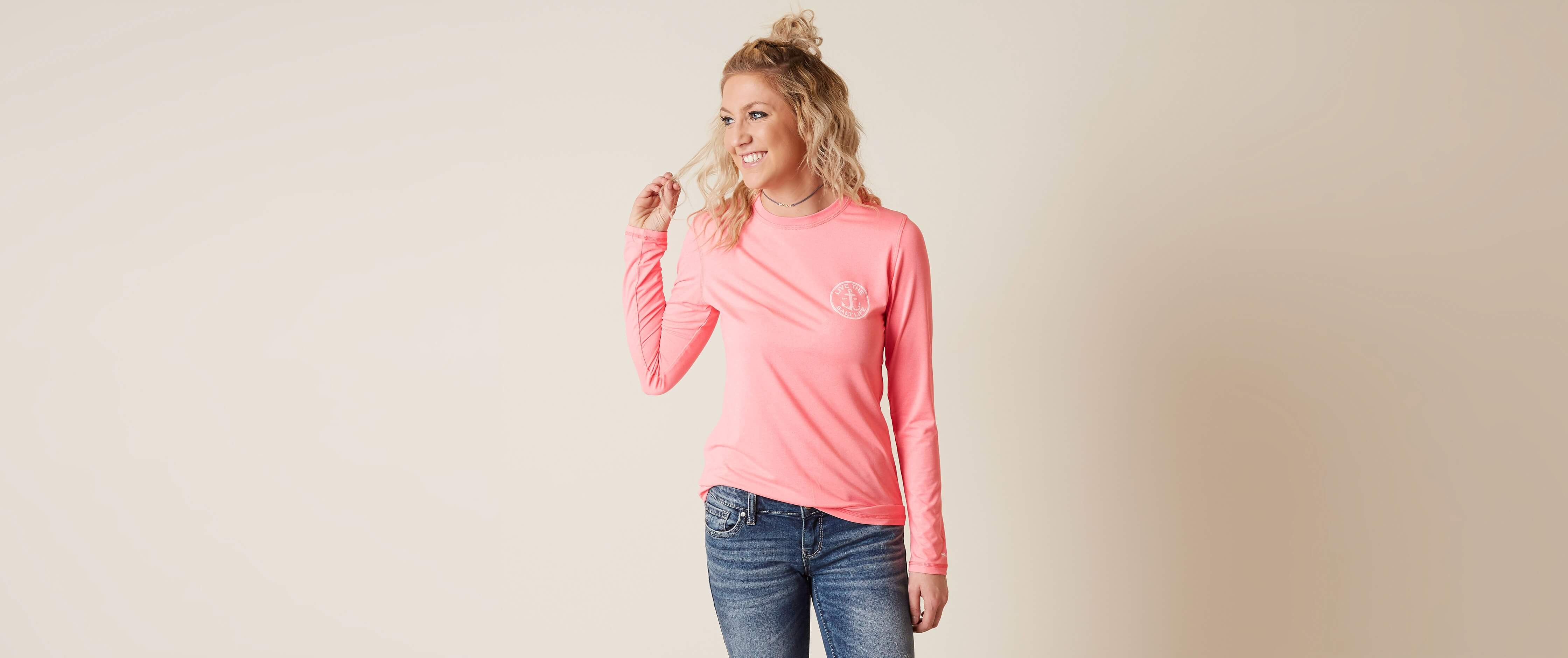 Salt Life Anchor Gaff T-Shirt - Women's T-Shirts in Coral Heather | Buckle