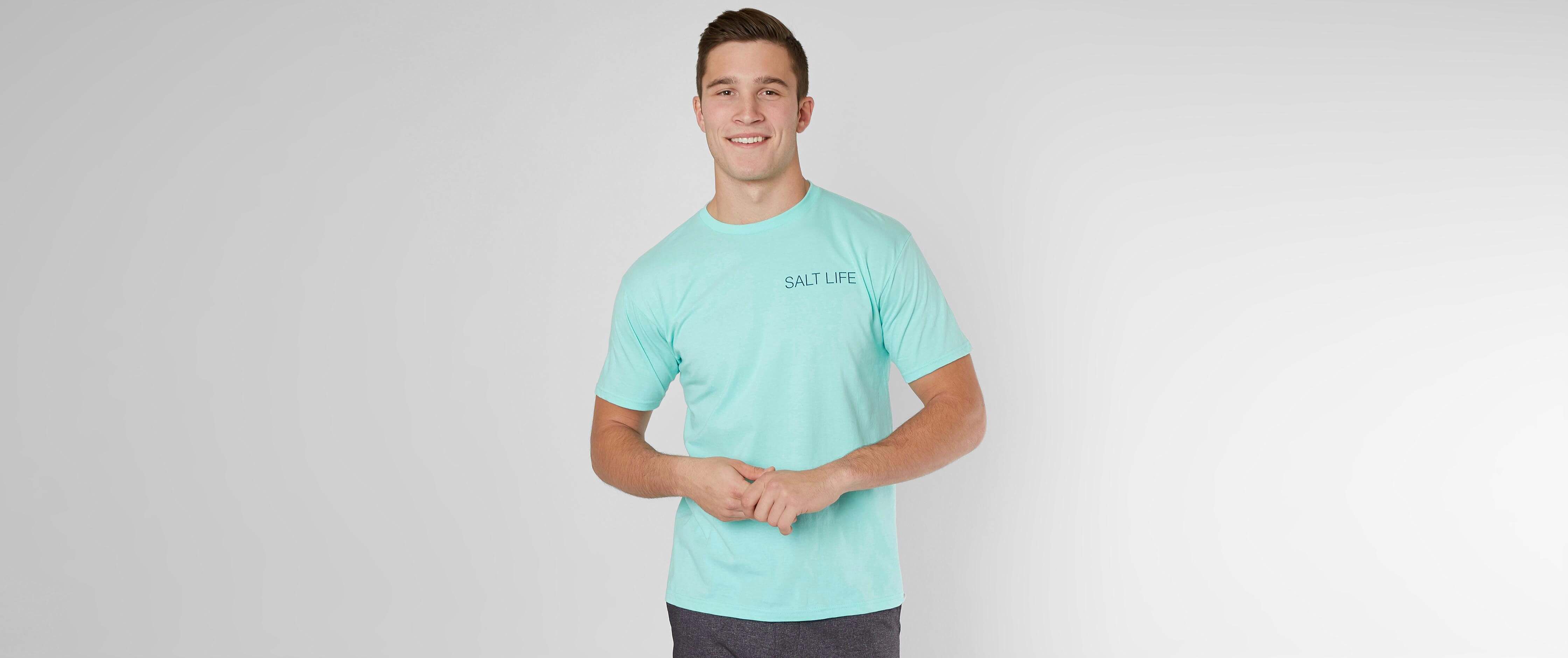 Salt Life Ocean Sailfish T-Shirt - Men's T-Shirts in Aruba Blue | Buckle