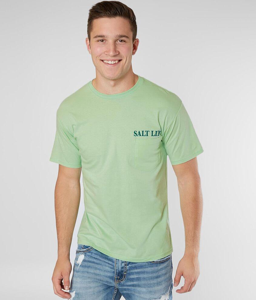Salt Life Fin Fever T-Shirt - Men's T-Shirts in Pistachio | Buckle