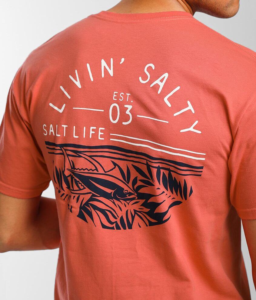Salt Life Fish Tropics T-Shirt - Men's T-Shirts in Burnt Coral | Buckle