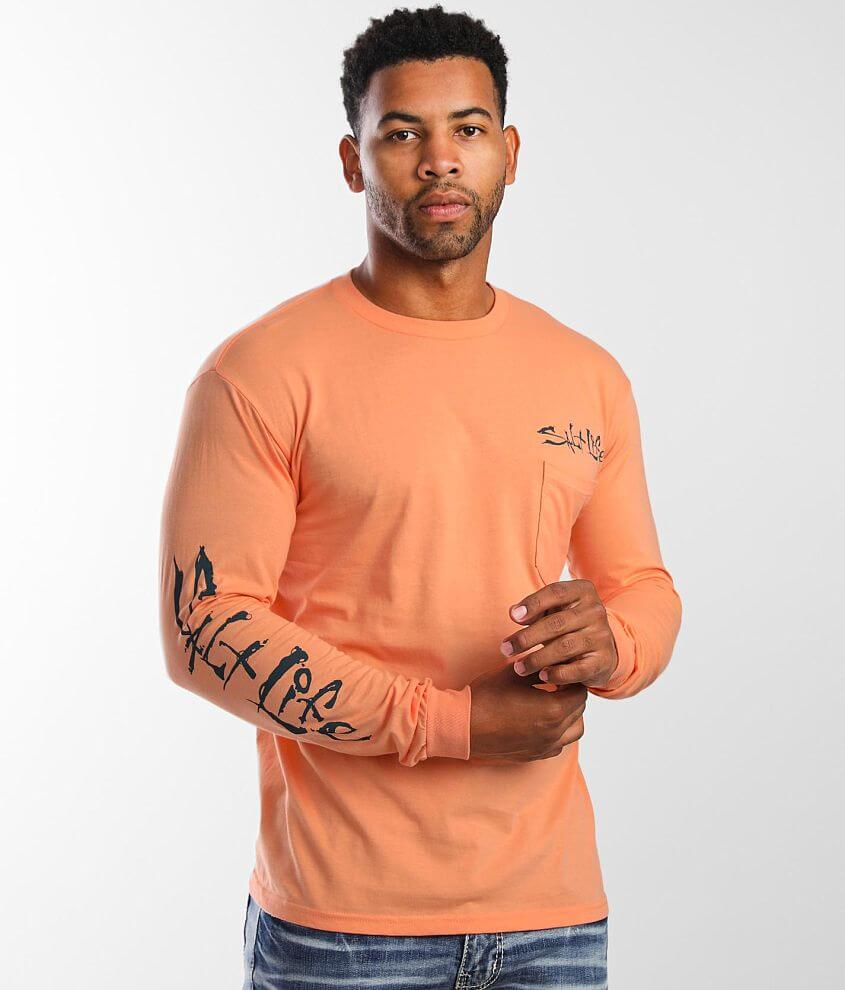 Salt Life Hook It T-Shirt - Men's T-Shirts in Grapefruit | Buckle