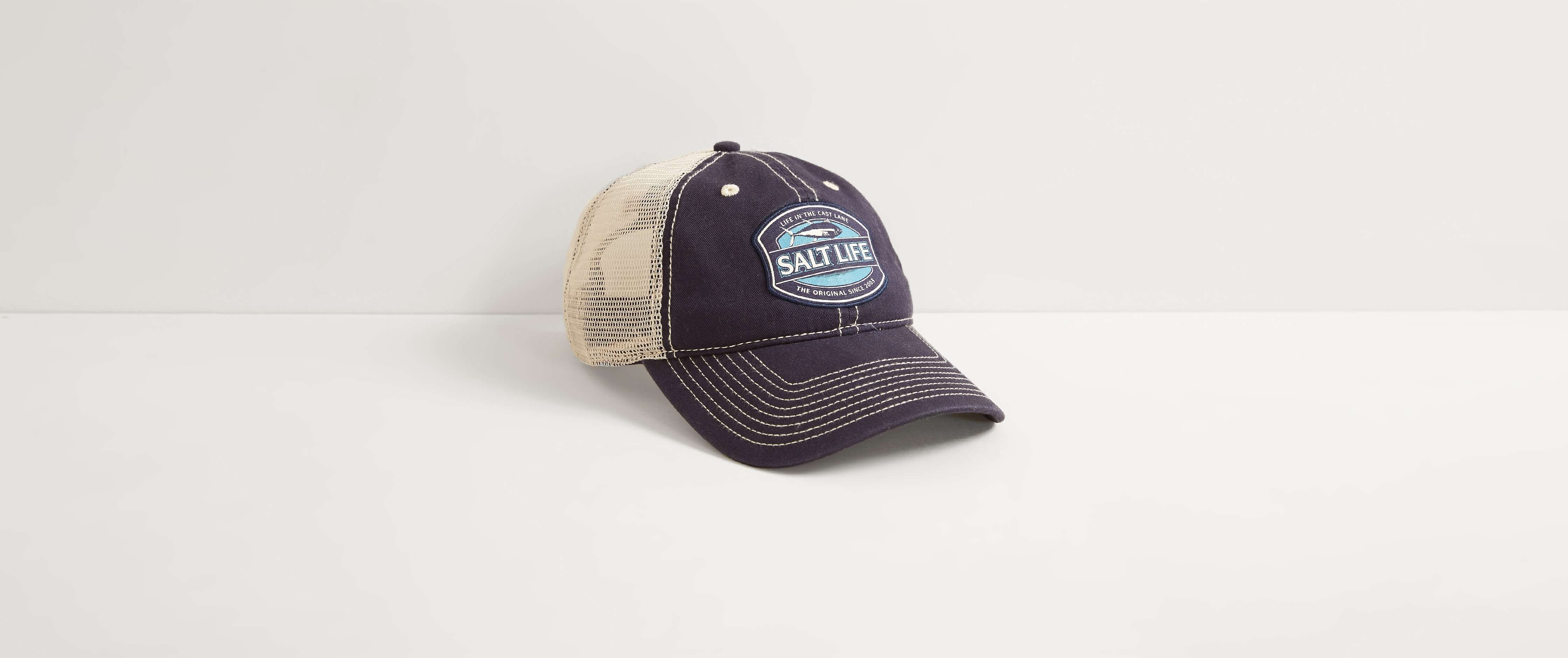 Salt Life In The Cast Lane Trucker Hat - Men's Hats in Navy | Buckle