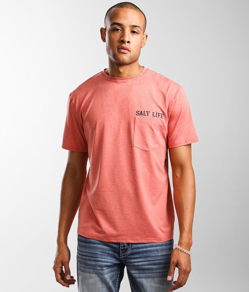 Salt Life Indigo Seas Performance T-Shirt - Men's T-Shirts in Burnt ...
