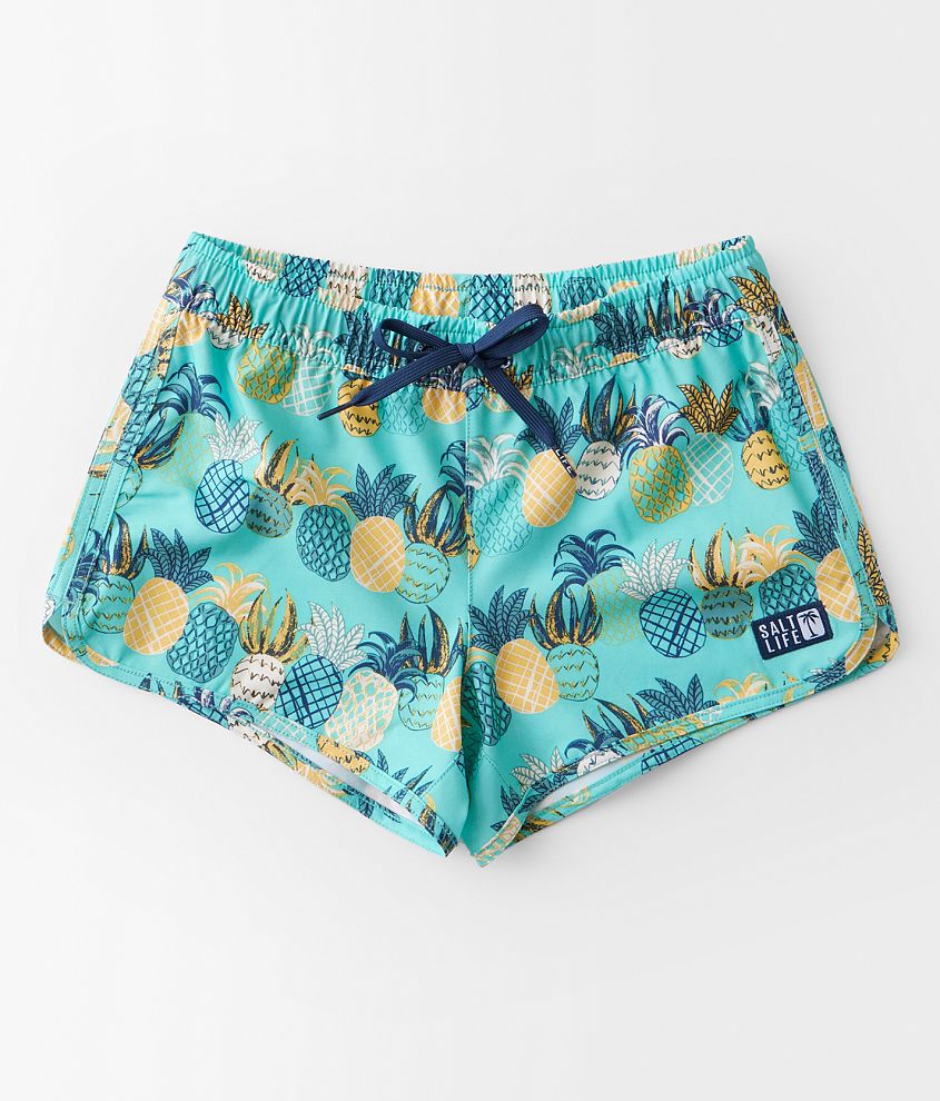 Girls - Salt Life Pineapple Paradise Performance Short - Girl's Shorts in Aruba Blue | Buckle