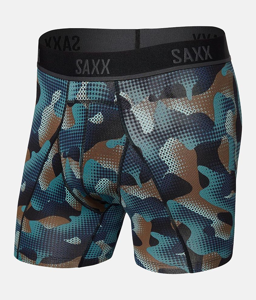 SAXX Kinetic HD Stretch Boxer Briefs - Men's Boxers in Atomic Camo Blue ...