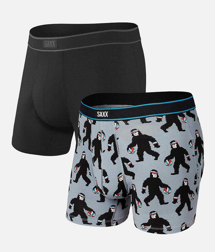 SAXX Daytripper 2 Pack Stretch Boxer Briefs - Men's Boxers in Grey ...