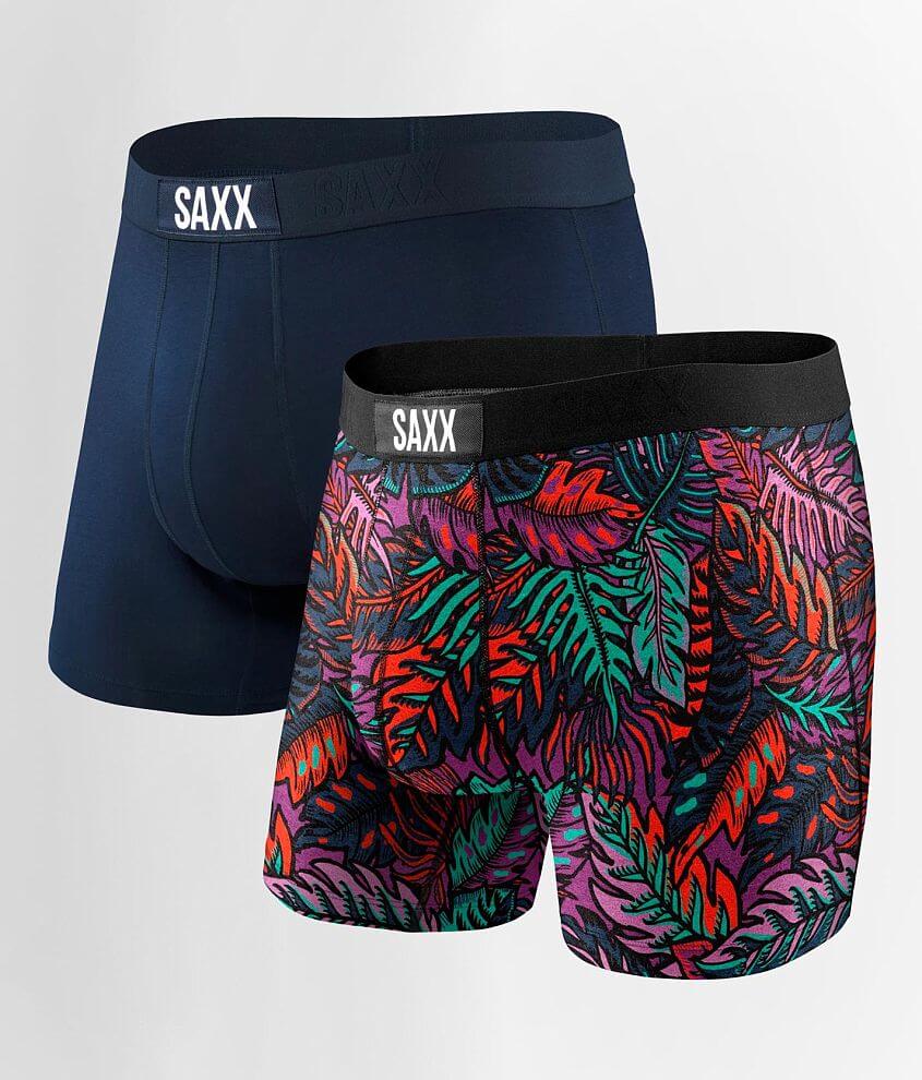 SAXX Vibe 2 Pack Stretch Boxer Briefs - Men's Boxers in Dark Denim ...