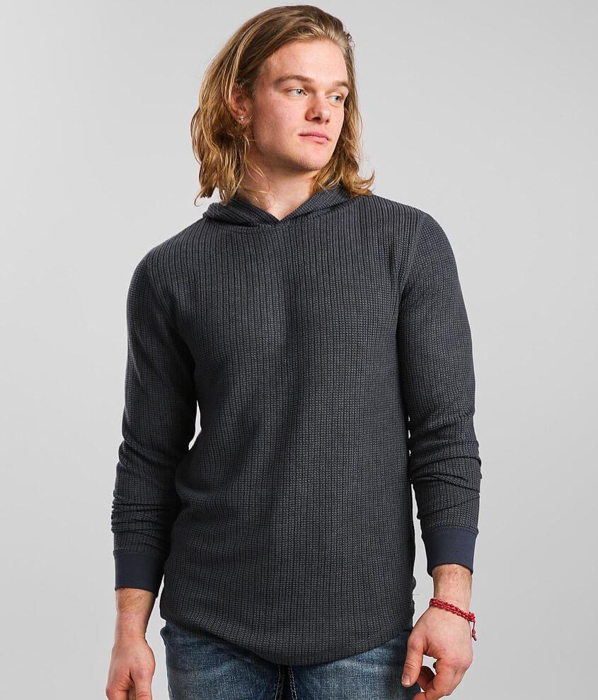 Kuwalla Waffle Knit Hoodie - Men's Sweatshirts in Charcoal | Buckle