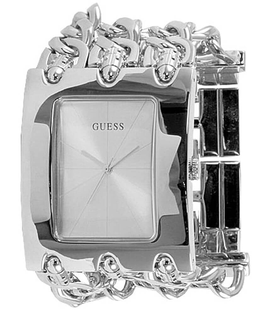 Guess Triple Chain Watch - Women's Watches in Silver | Buckle