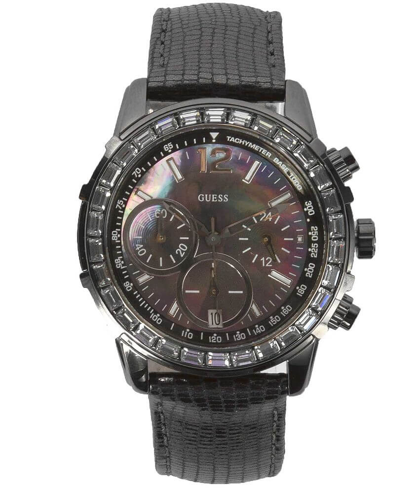 Guess Metallic Strap Watch - Women's Watches in Hematite | Buckle