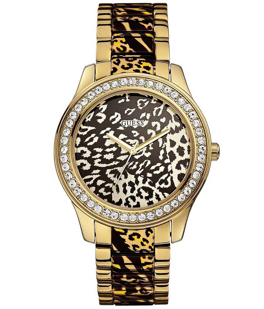 Guess Leopard Watch - Women's Watches in Gold | Buckle