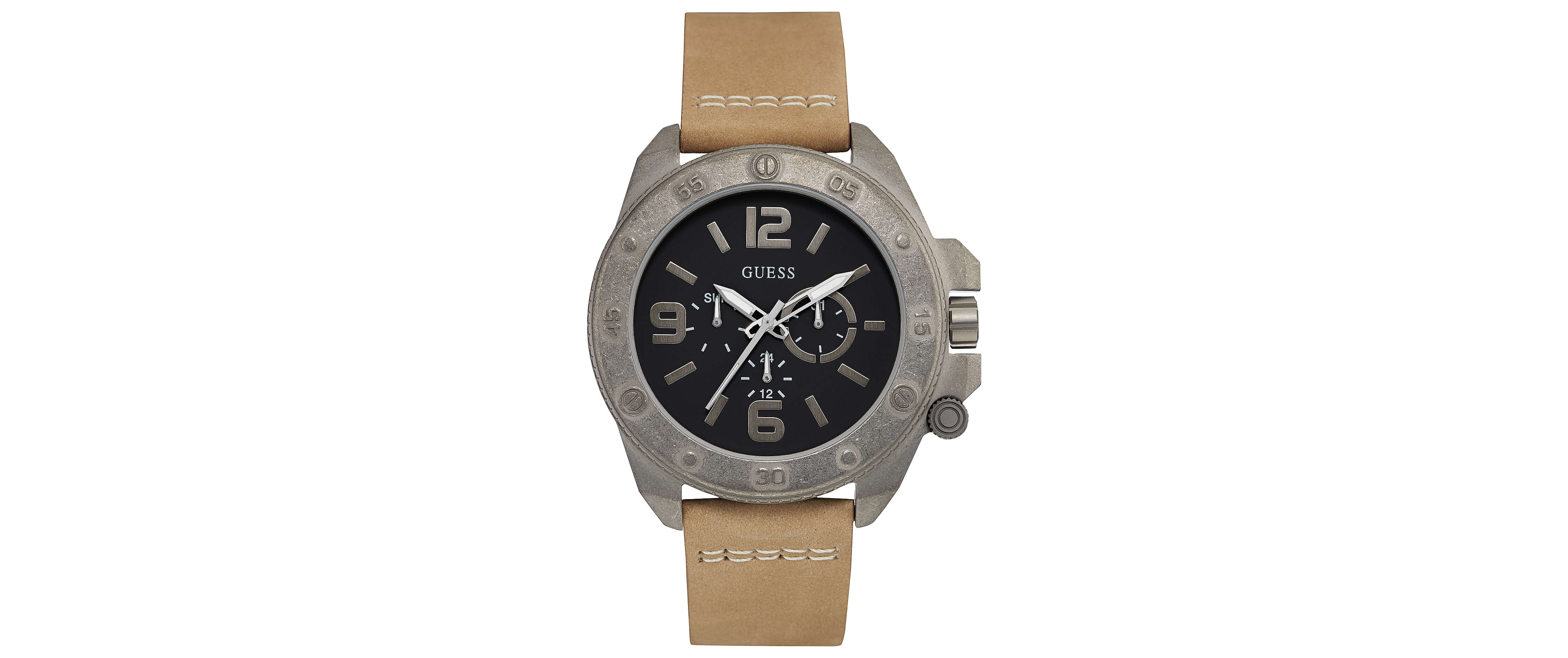 Guess Iconic Watch - Men's Watches in Tan | Buckle