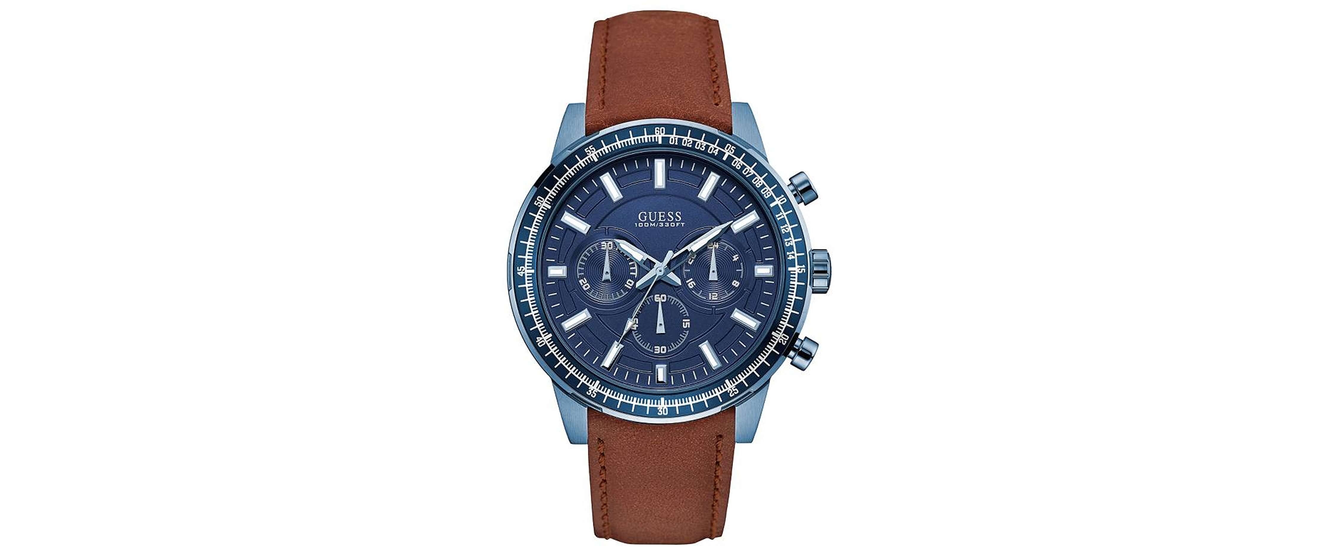 Guess Fuel Watch - Men's Watches in Brown | Buckle