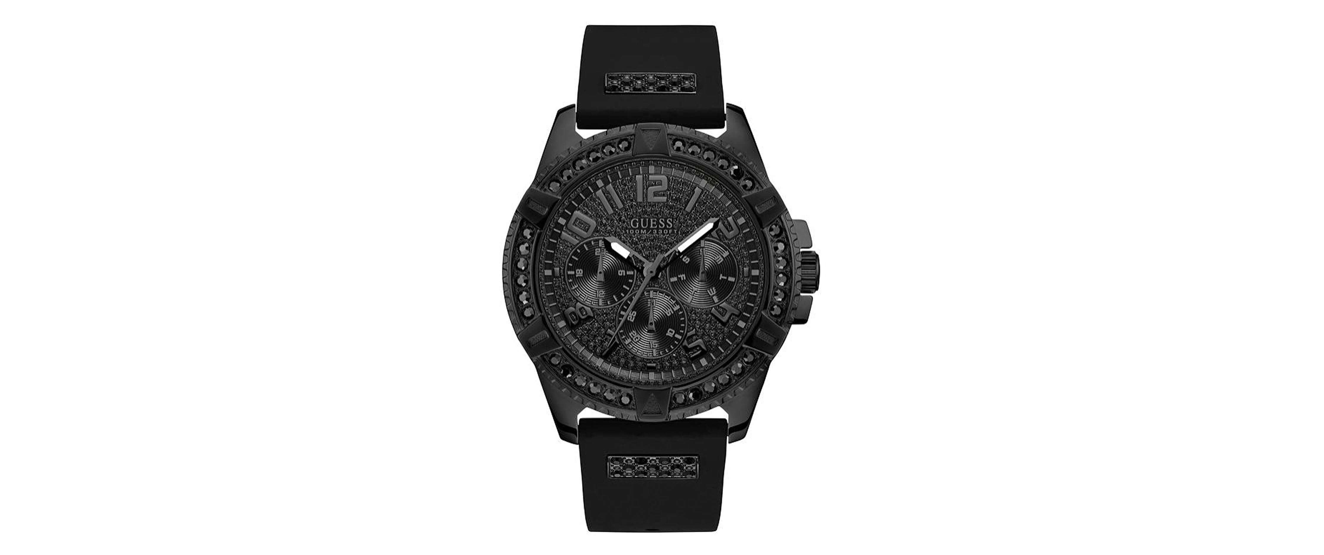 Guess Frontier Watch - Men's Watches in Black | Buckle