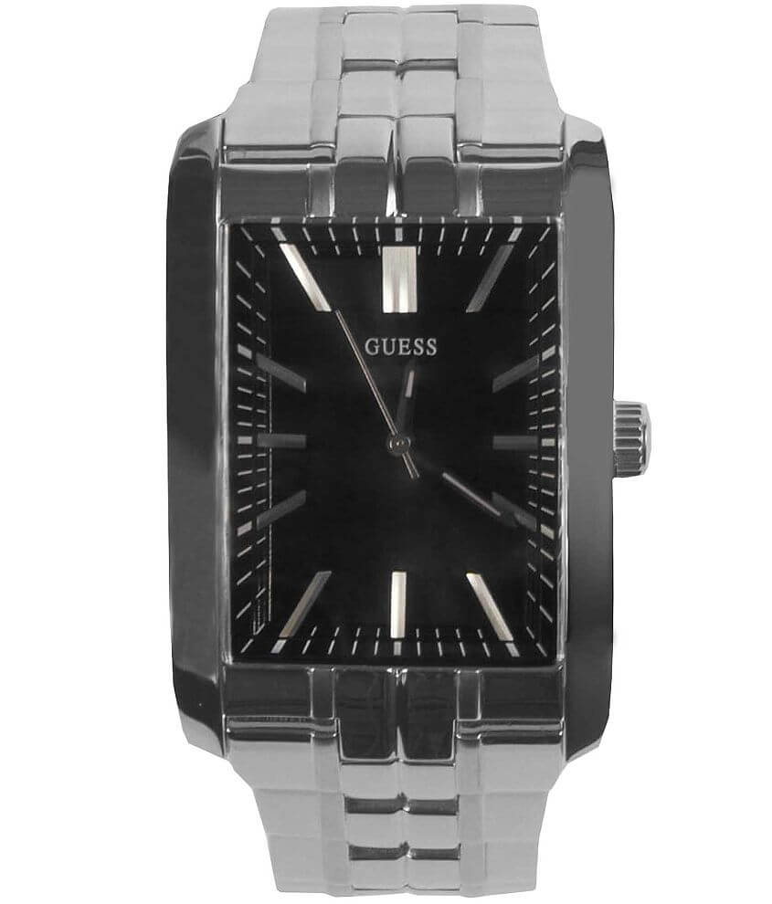Guess Square Watch - Men's Watches in Silver | Buckle