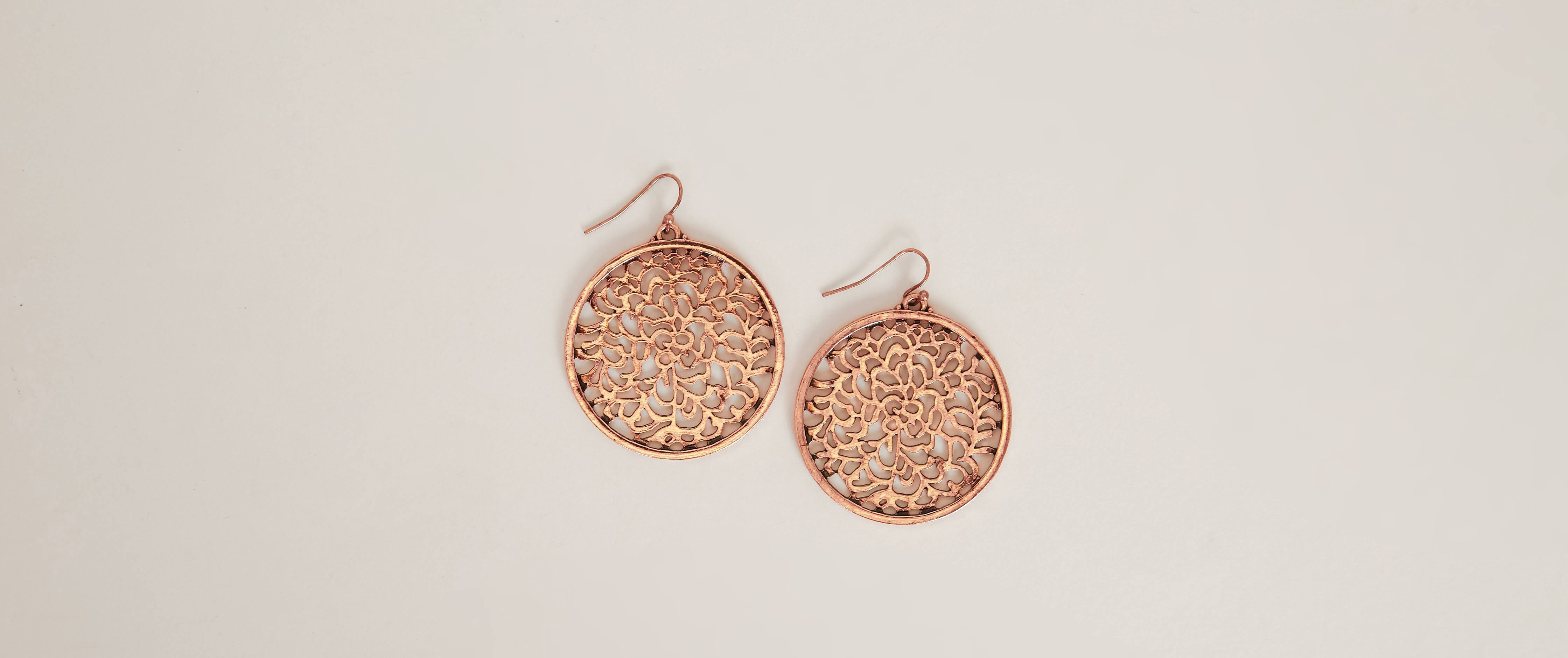 BKE Cut-Out Earring - Women's Jewelry in Burnished Copper | Buckle