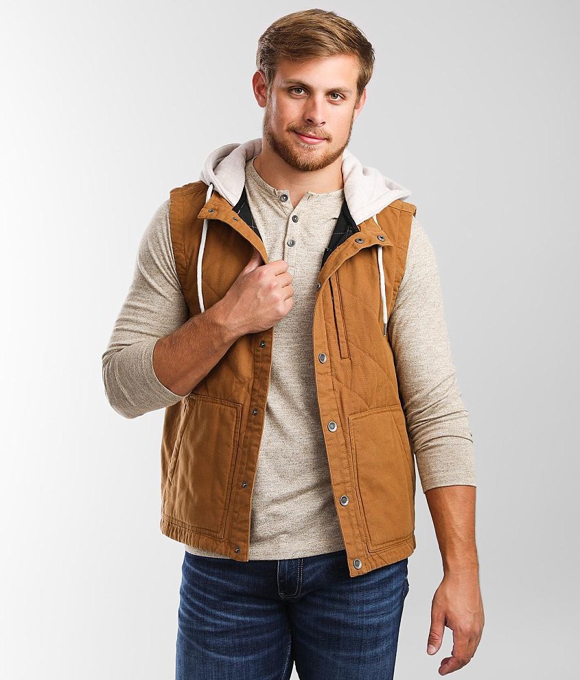 BKE Canvas Vest - Men's Coats/Jackets in Tobacco | Buckle