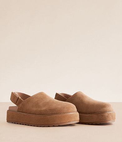 Steve Madden Mellow Leather Platform Clog - Women's Shoes in Cognac ...