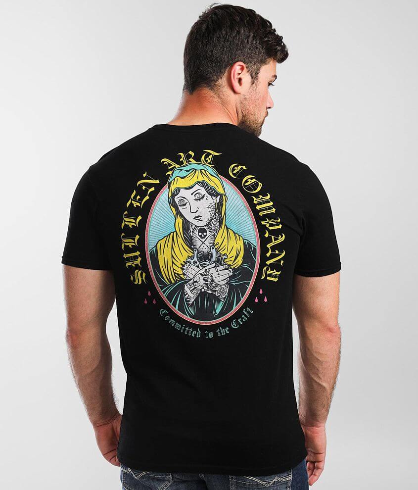 Sullen Committed T-Shirt - Men's T-Shirts in Jet Black | Buckle