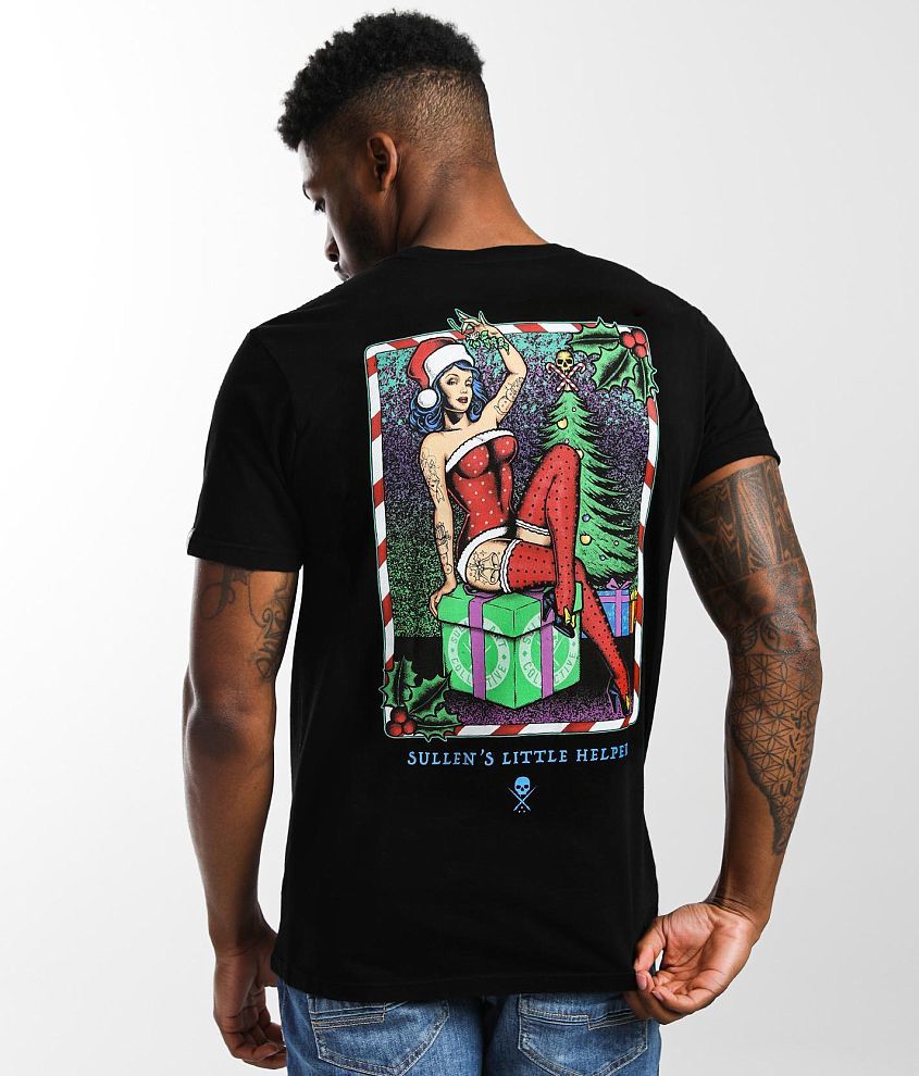 Sullen Little Helper T-Shirt - Men's T-Shirts in Jet Black | Buckle