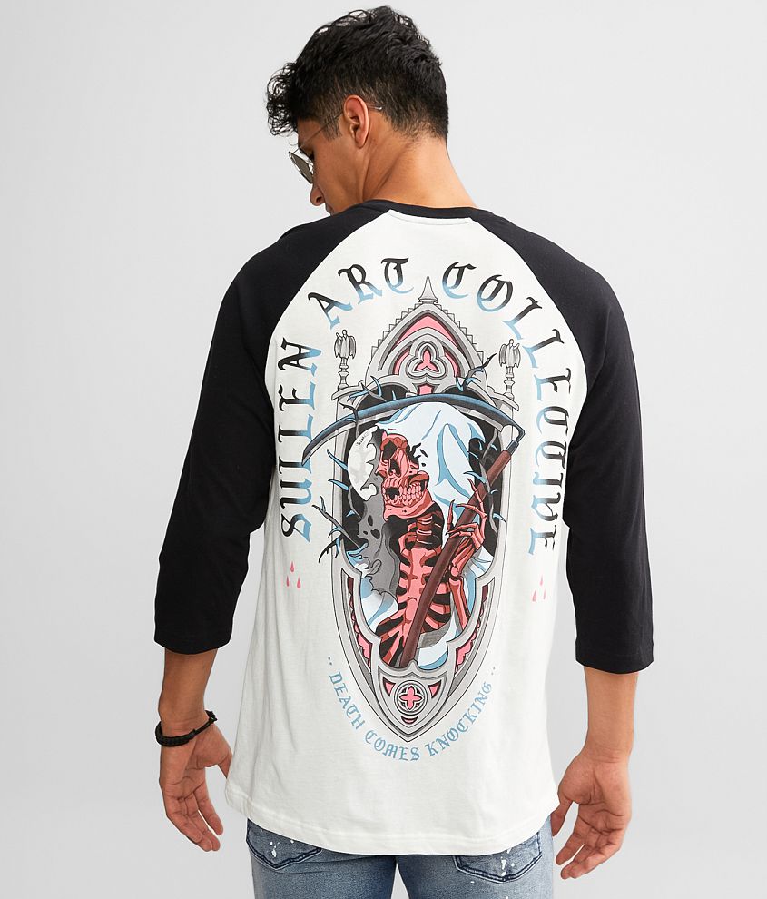 Sullen Death Comes Knocking T-Shirt - Men's T-Shirts in Antique White ...