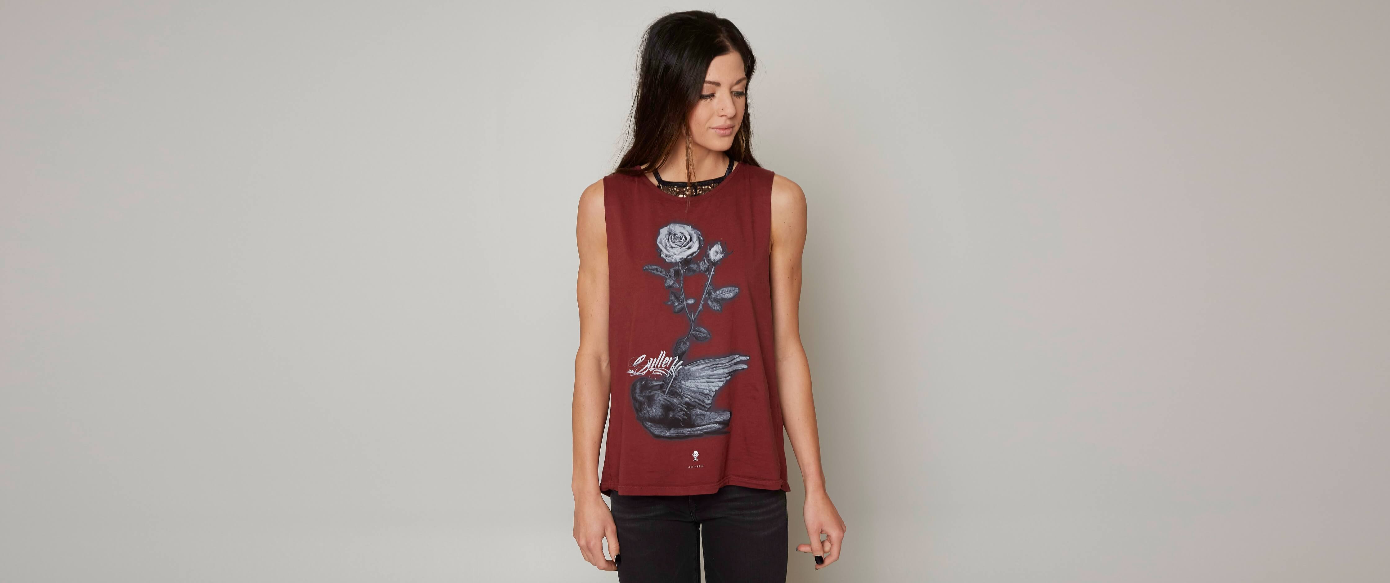 Sullen Angels Fallen Crow T-Shirt - Women's T-Shirts in Chocolate ...