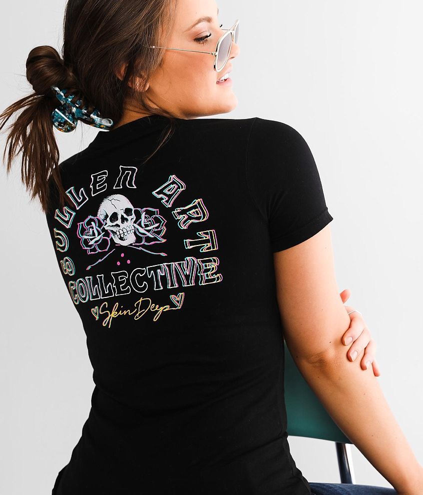 Sullen Angels Skin Deep T-Shirt - Women's T-Shirts in Black | Buckle