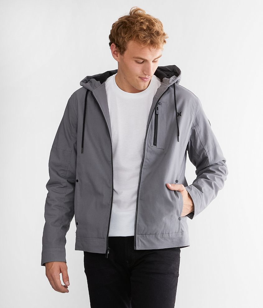 Hurley Milestone Hooded Jacket - Men's Coats/Jackets in Grey | Buckle