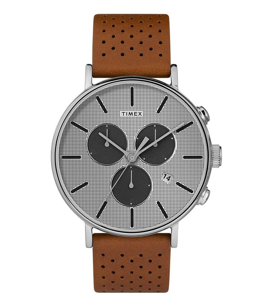 Timex Fairfield Chrono Supernova™ Watch - Men's Watches in Brown | Buckle