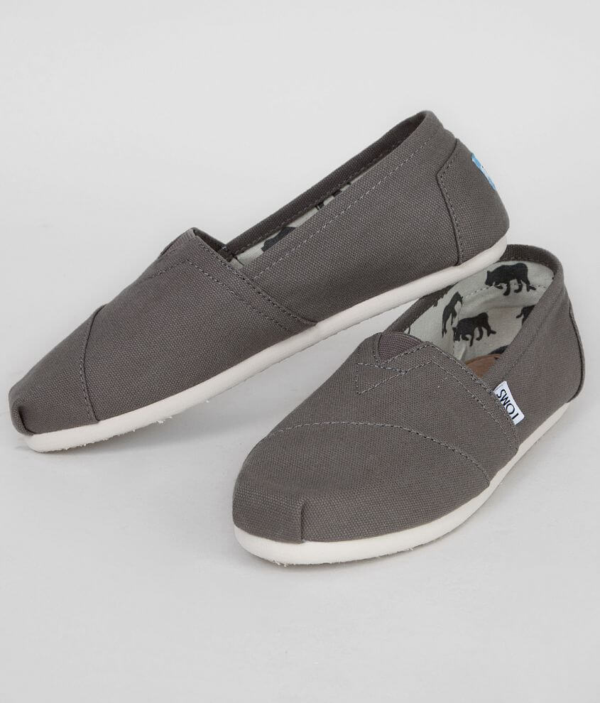 TOMS Flat Shoe - Women's Shoes in Grey | Buckle