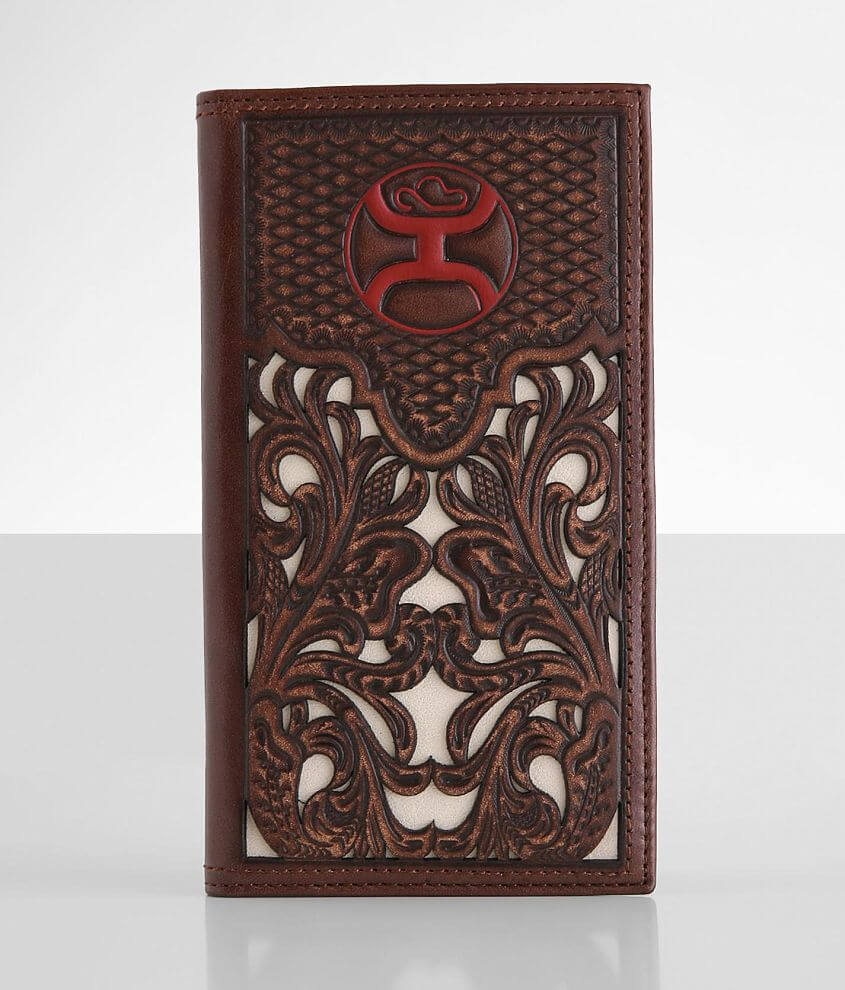 Hooey Rodeo Tooled Leather Wallet - Men's Bags & Wallets in Brown | Buckle