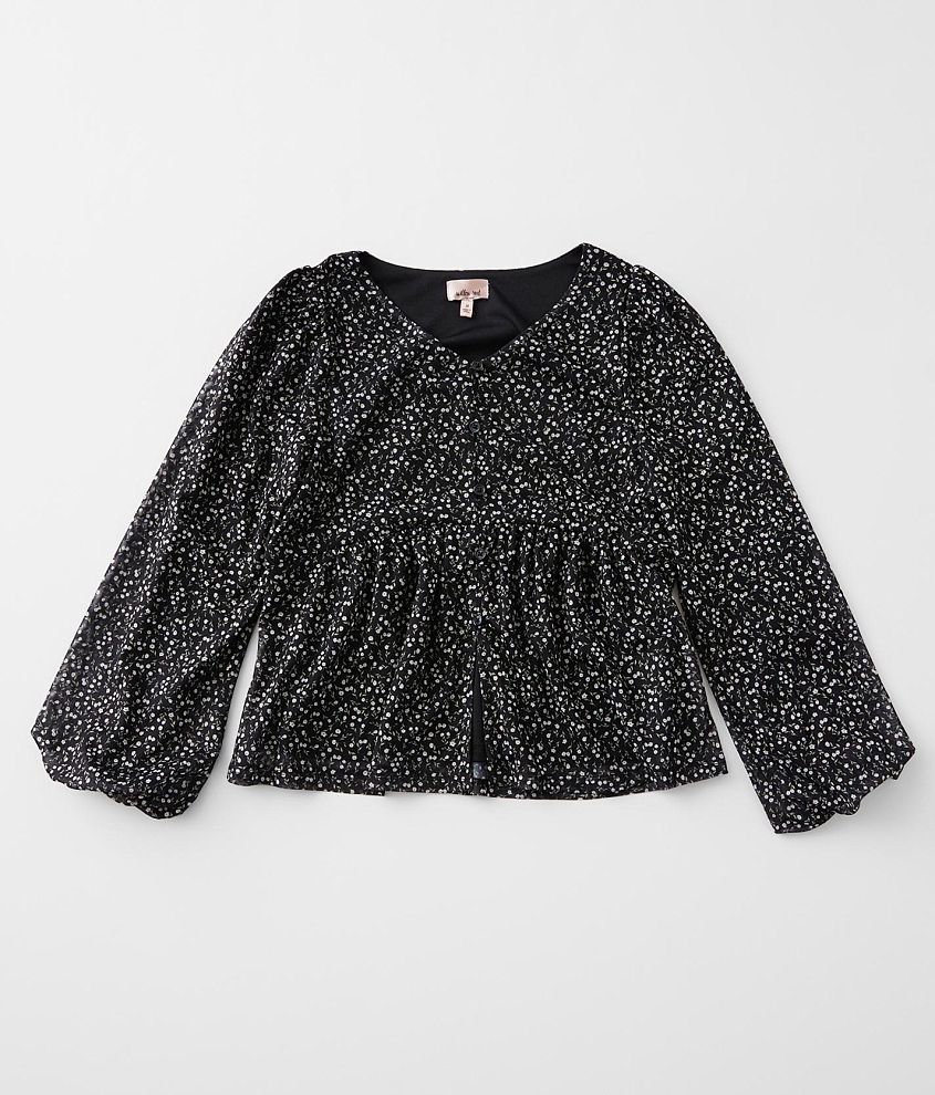 Girls - Willow & Root Floral Print Mesh Top - Girl's Shirts & Blouses ... Girls - Willow & Root Floral Print Mesh Top - Girl's Shirts & Blouses ...