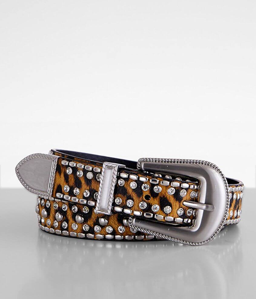 BKE Leopard Print Glitz Belt - Women's Belts in Brown Leopard | Buckle