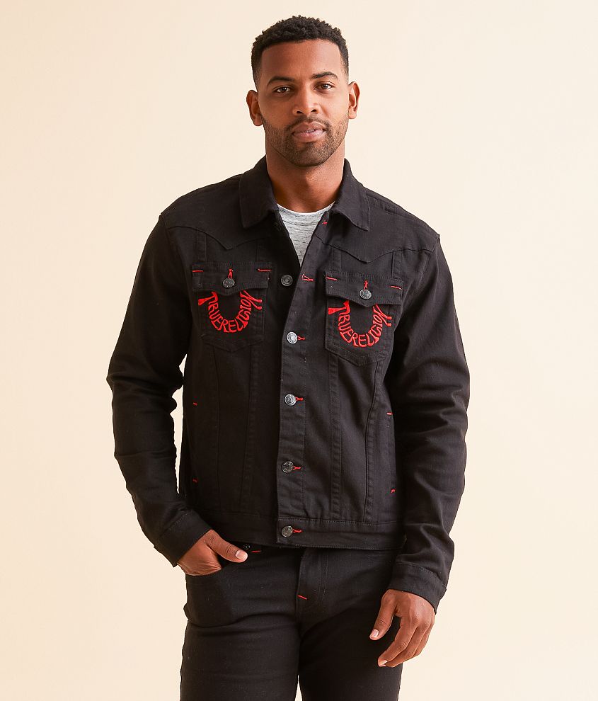 True Religion Jimmy Denim Stretch Jacket - Men's Coats/Jackets in Black ...