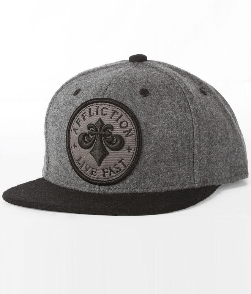 Affliction Live Fast Hat - Men's Hats in Grey | Buckle