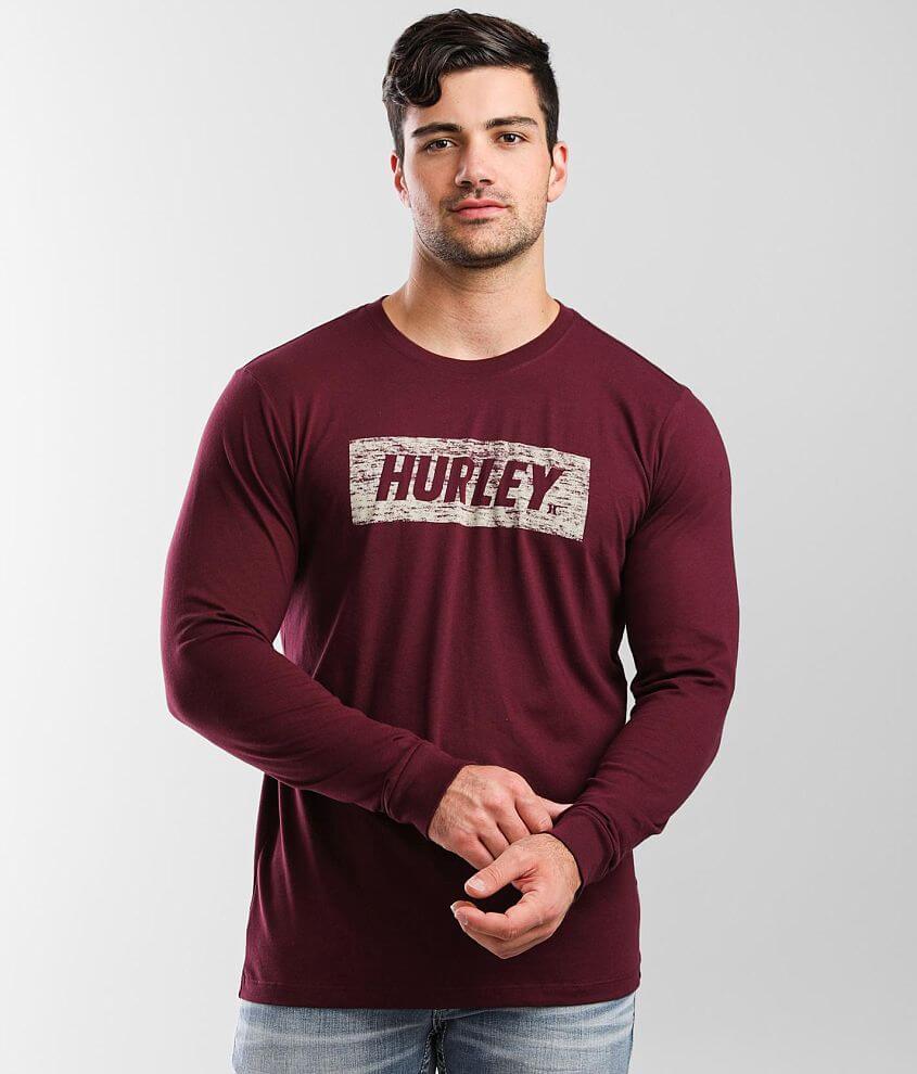 Hurley Everyday Fastlane T-Shirt - Men's T-Shirts in Dk Beetroot | Buckle