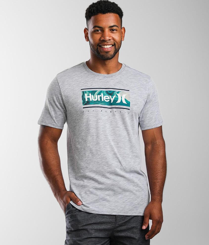 Hurley Liquified T-Shirt - Men's T-Shirts in White Navy | Buckle
