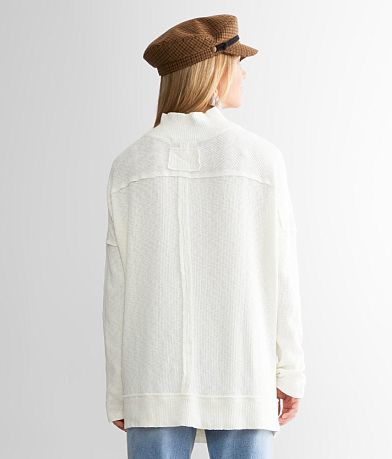 Free People Casey Mock Neck Top - Women's Shirts & Blouses in Ivory ...