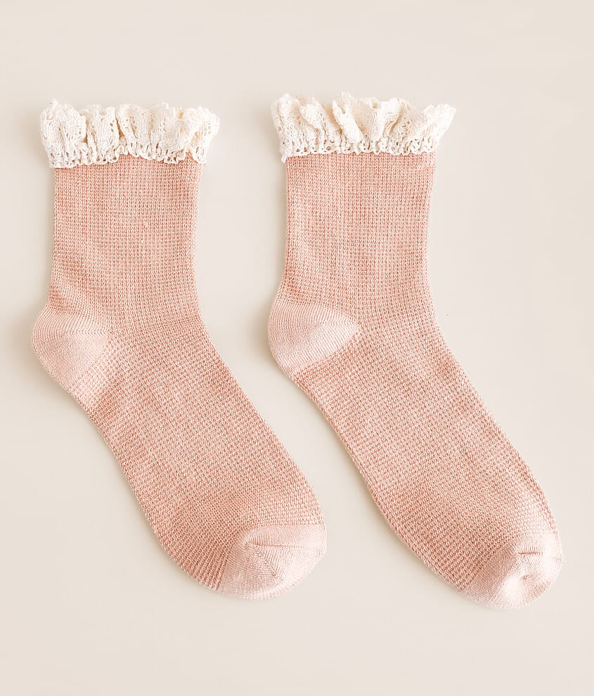 Free People Beloved Waffle Knit Socks - Women's Socks in Old Rose | Buckle