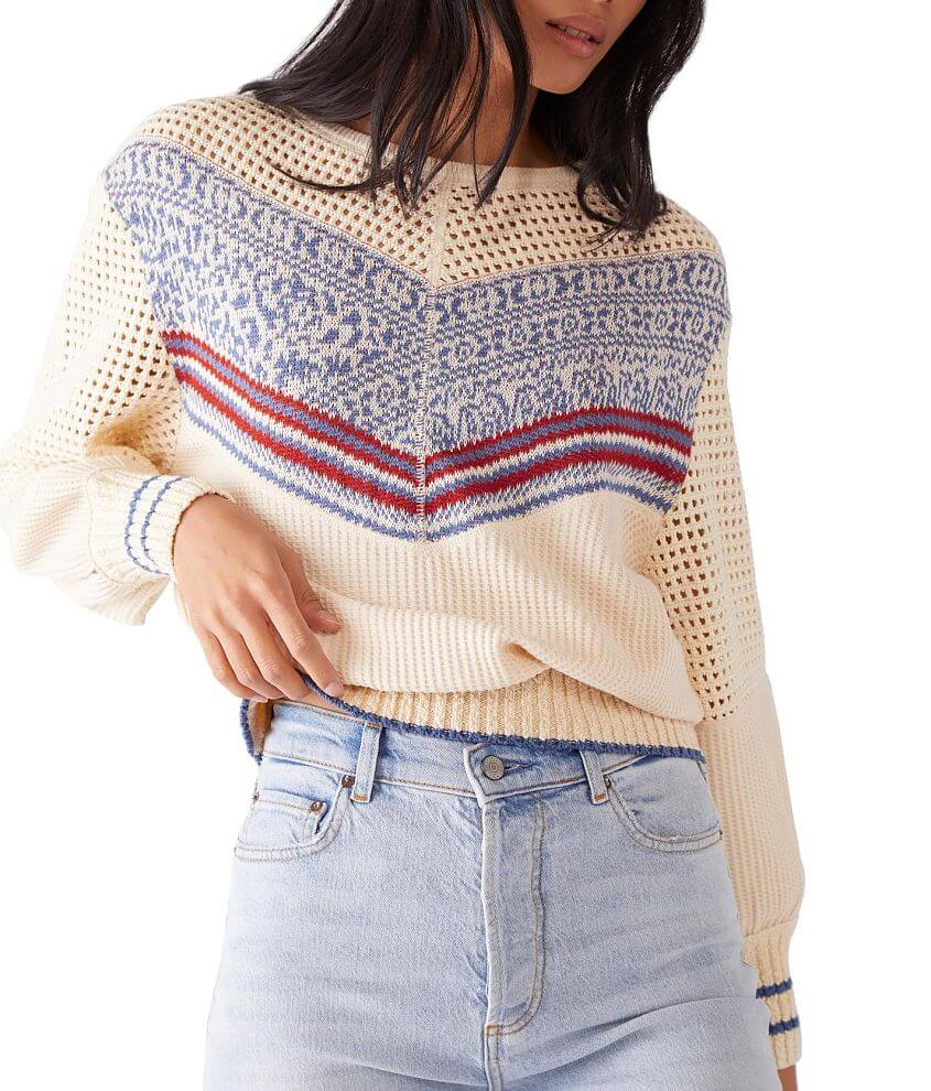 Free People Geo Party Sweater - Women's Sweaters in Ivory Multi | Buckle