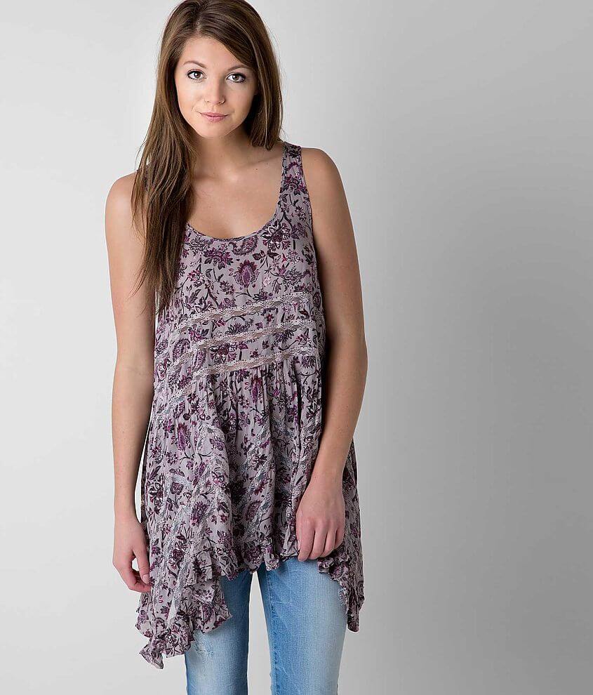 Free People Trapeze Tunic Tank Top - Women's Tank Tops in Taupe Crystal ...