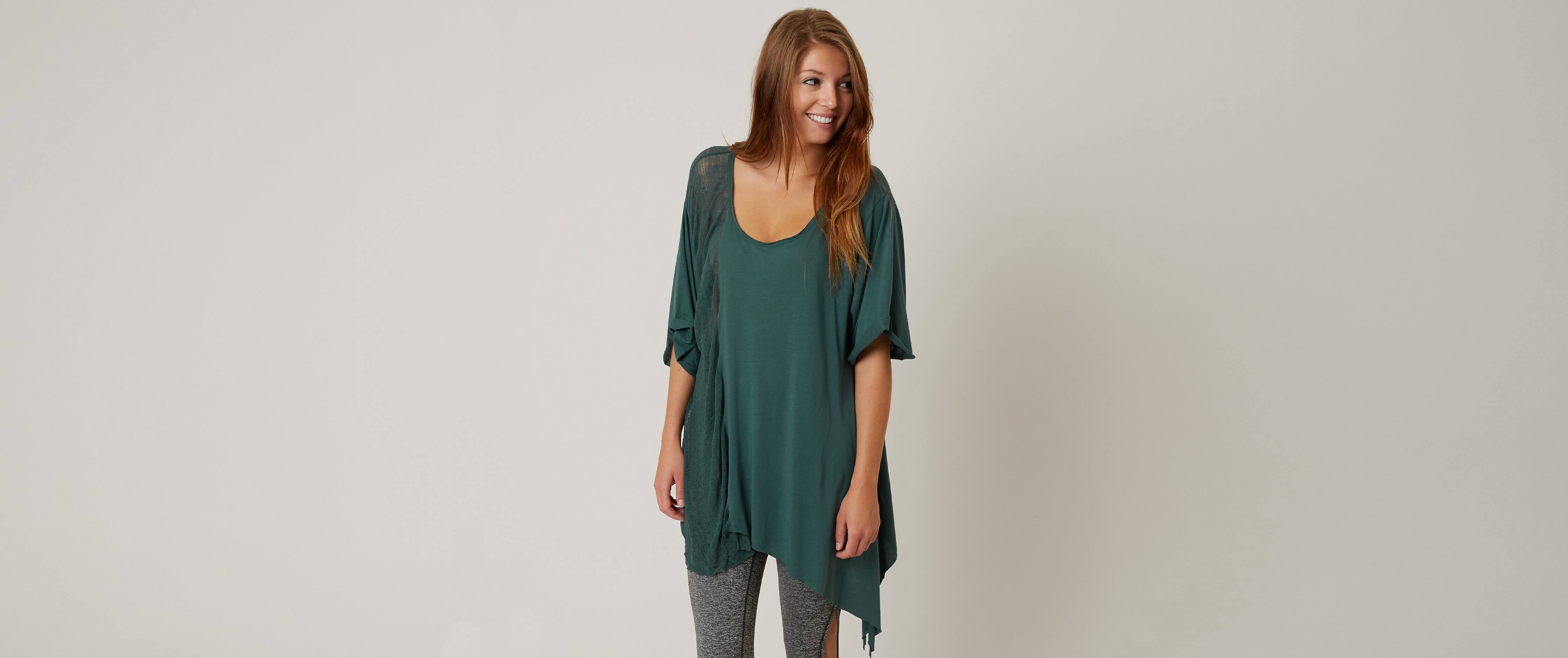 Free People Shredded Top - Women's Shirts/Blouses in Dark Turq | Buckle