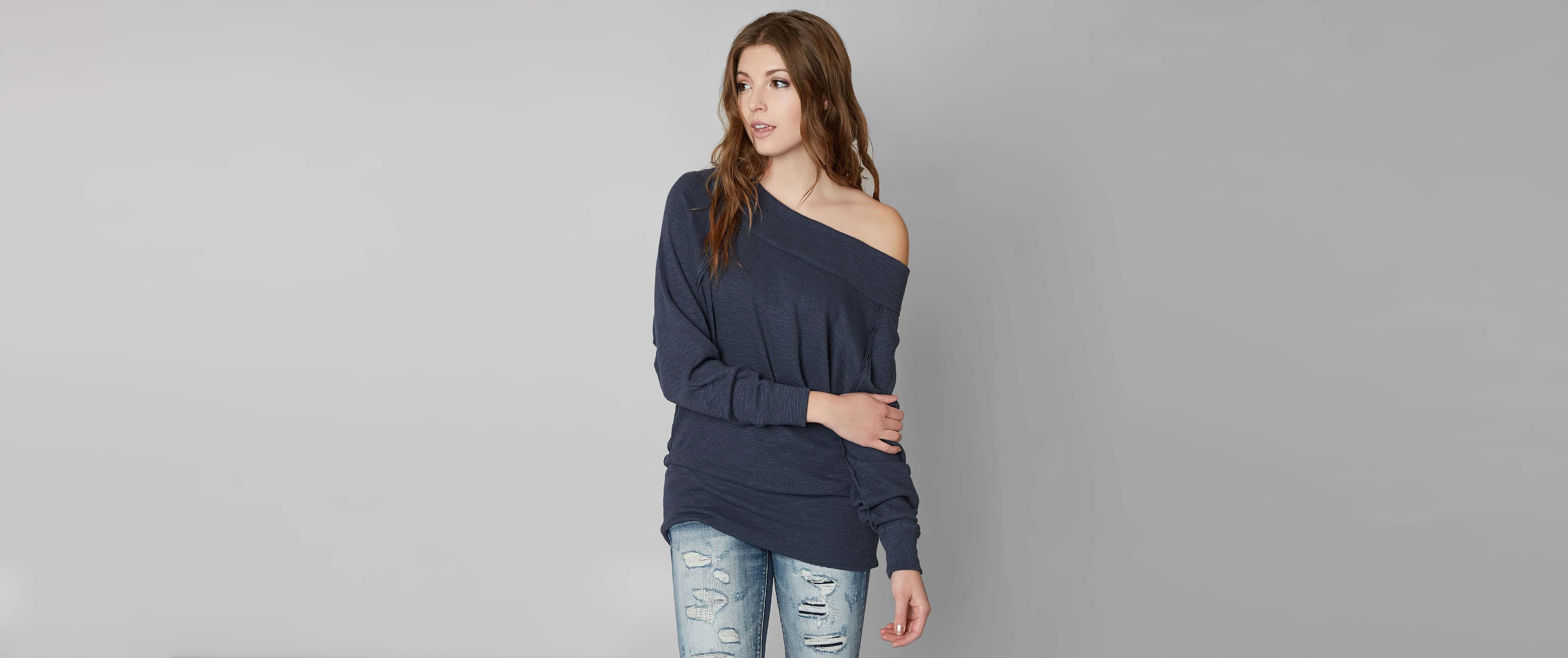 Free People Cozy Top - Women's Shirts/Blouses in Navy | Buckle
